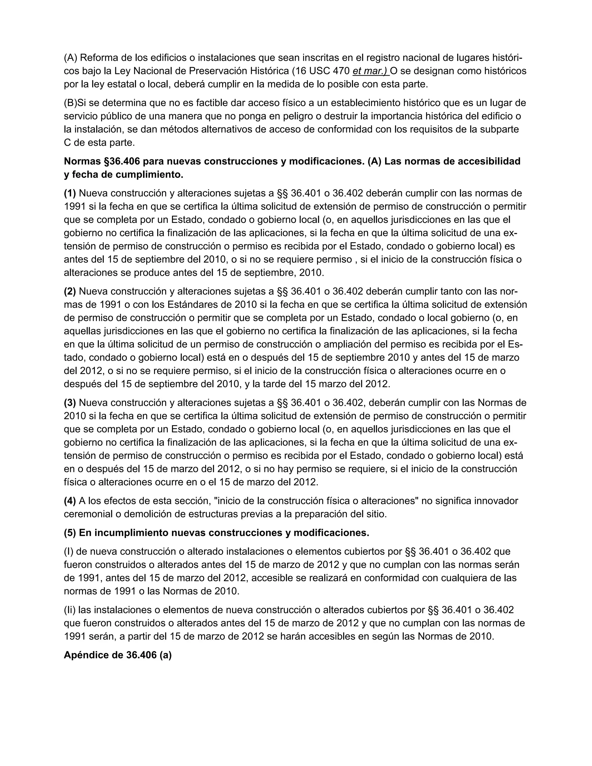 10 normas ley americanos discapacitados (ada) dot 2006 | PDF