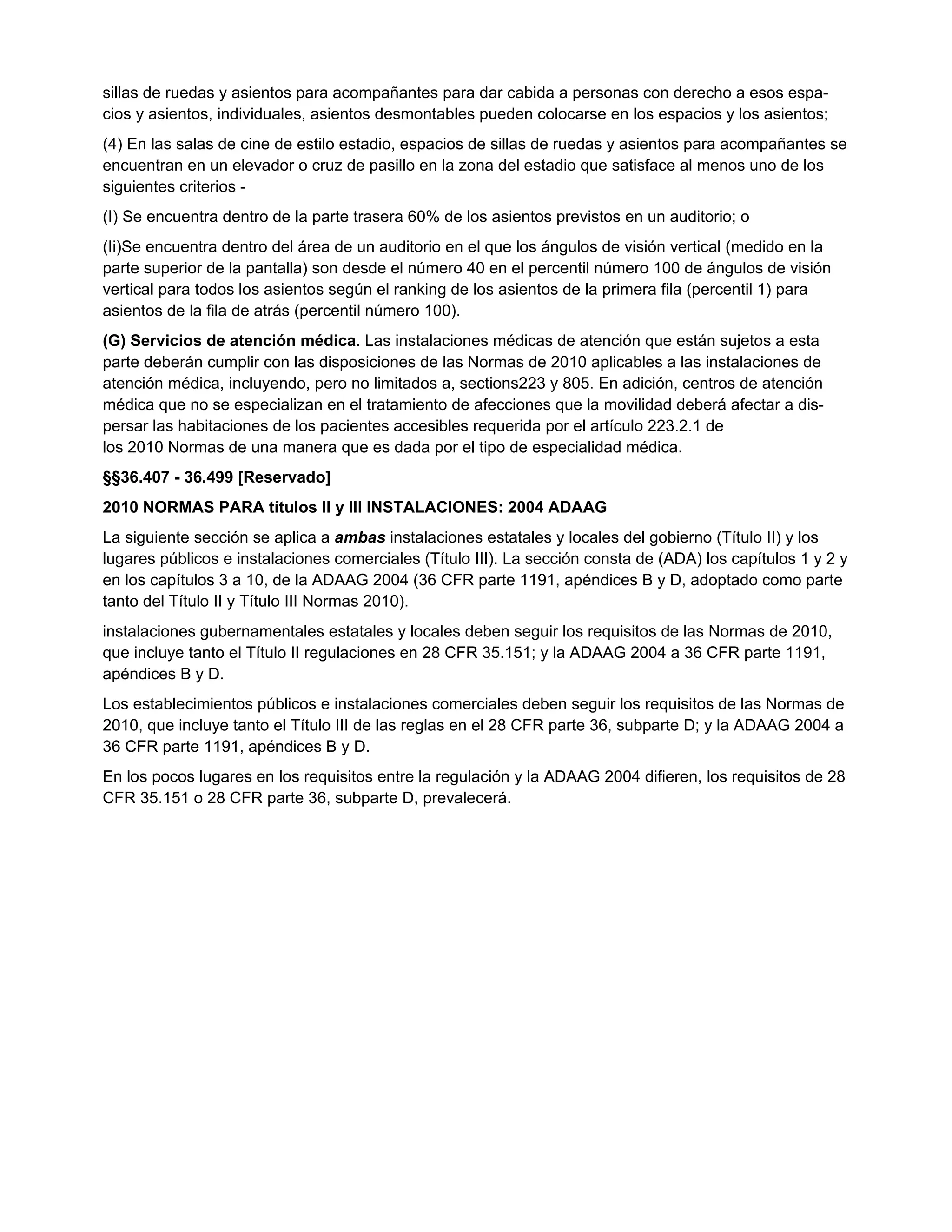 10 normas ley americanos discapacitados (ada) dot 2006 | PDF