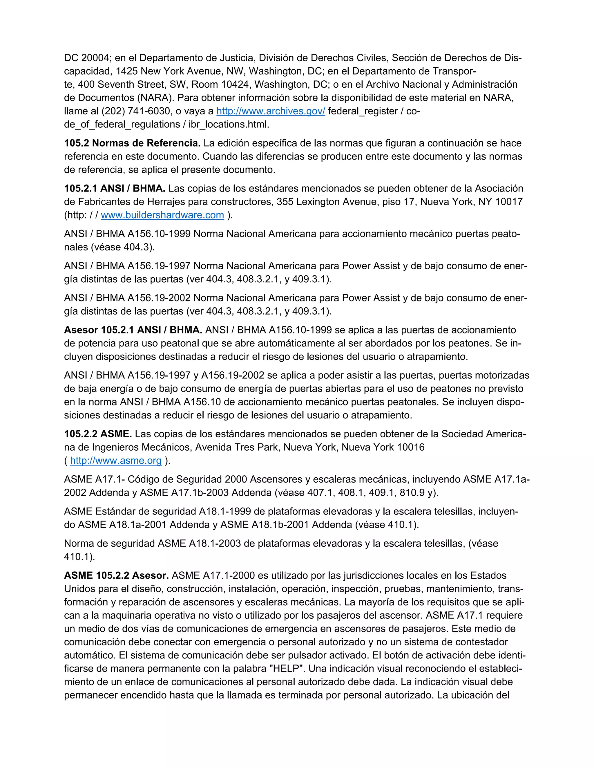 10 normas ley americanos discapacitados (ada) dot 2006 | PDF