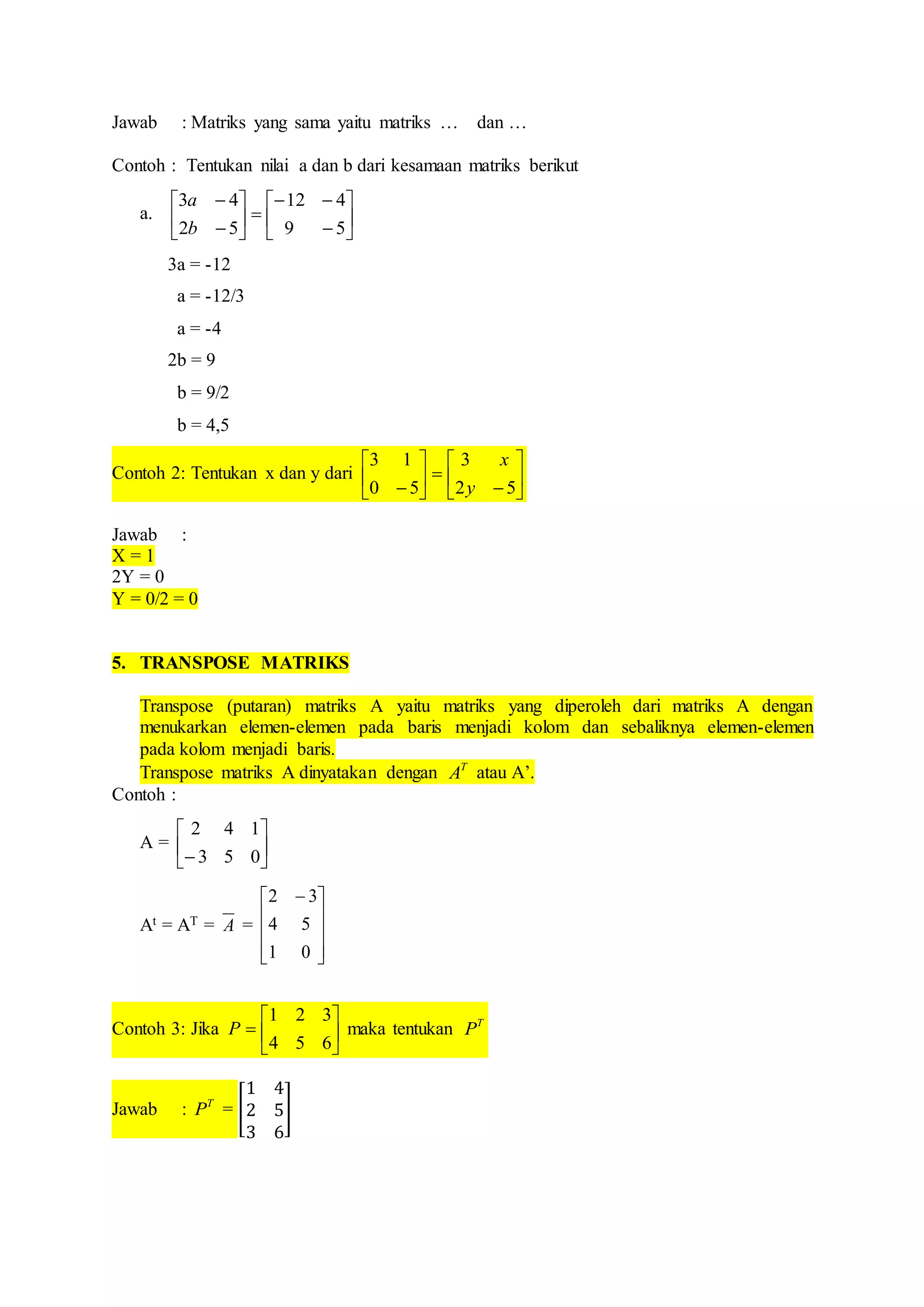 10 notasi matriks | DOCX