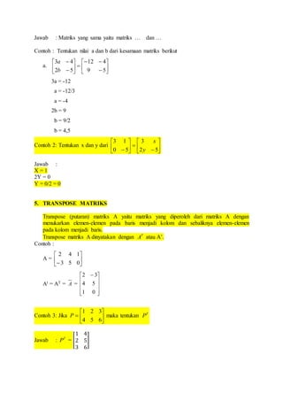 10 notasi matriks | PDF | Free Download
