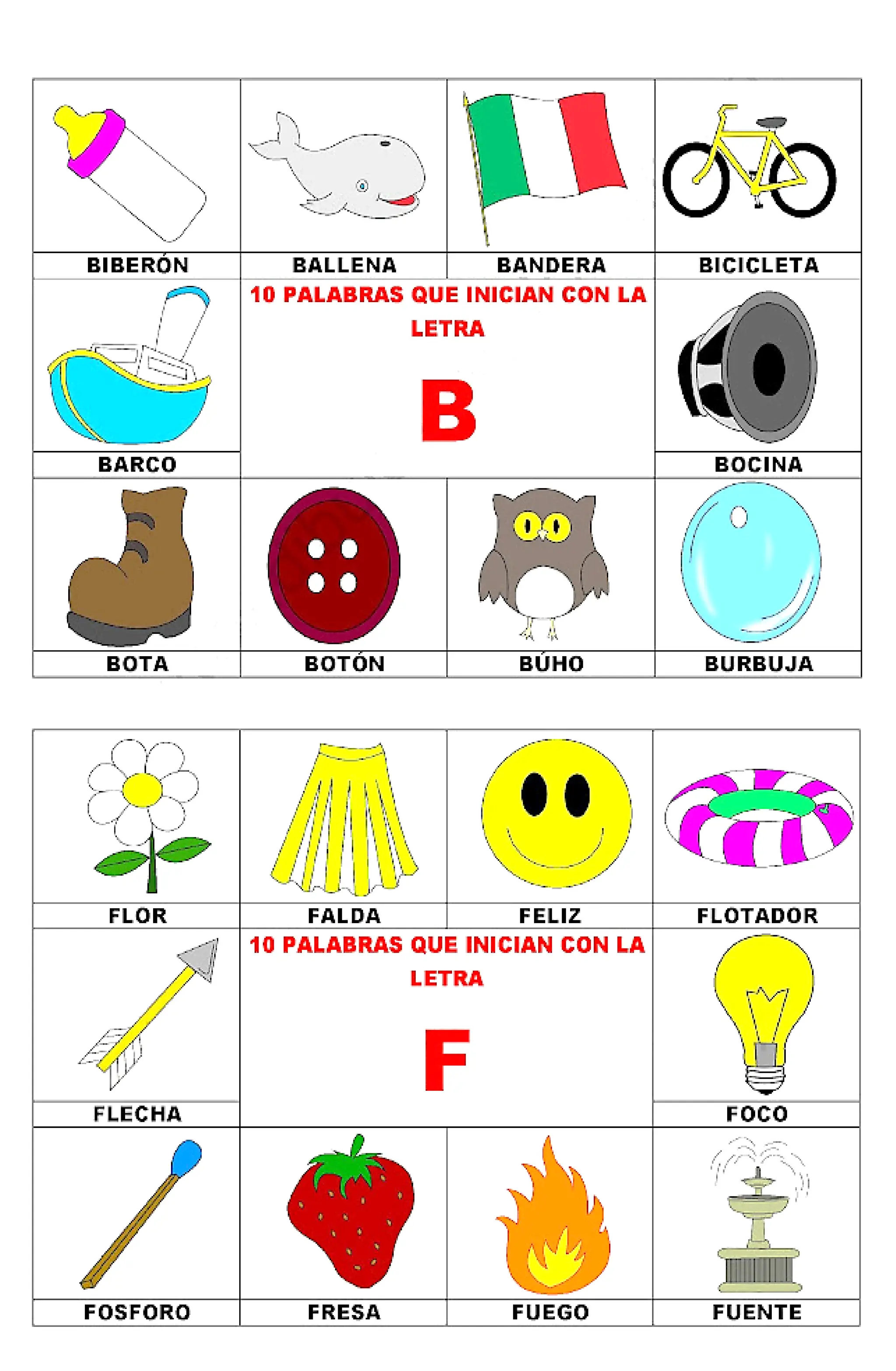 10 Objetos Con Las Letras Del Abecedariopdf 