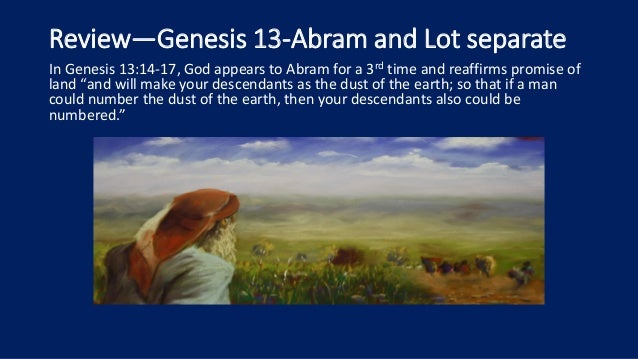 10 October 25, 2015, Genesis 15, Abraham