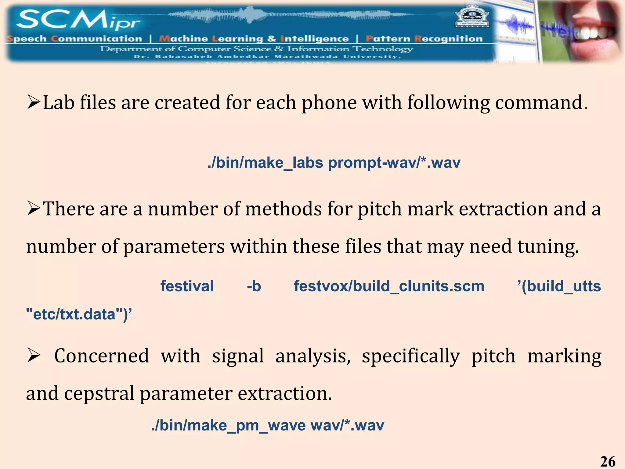 Text To Speech Synthesis System For Marathi Language Using Concatenation Technique Ppt