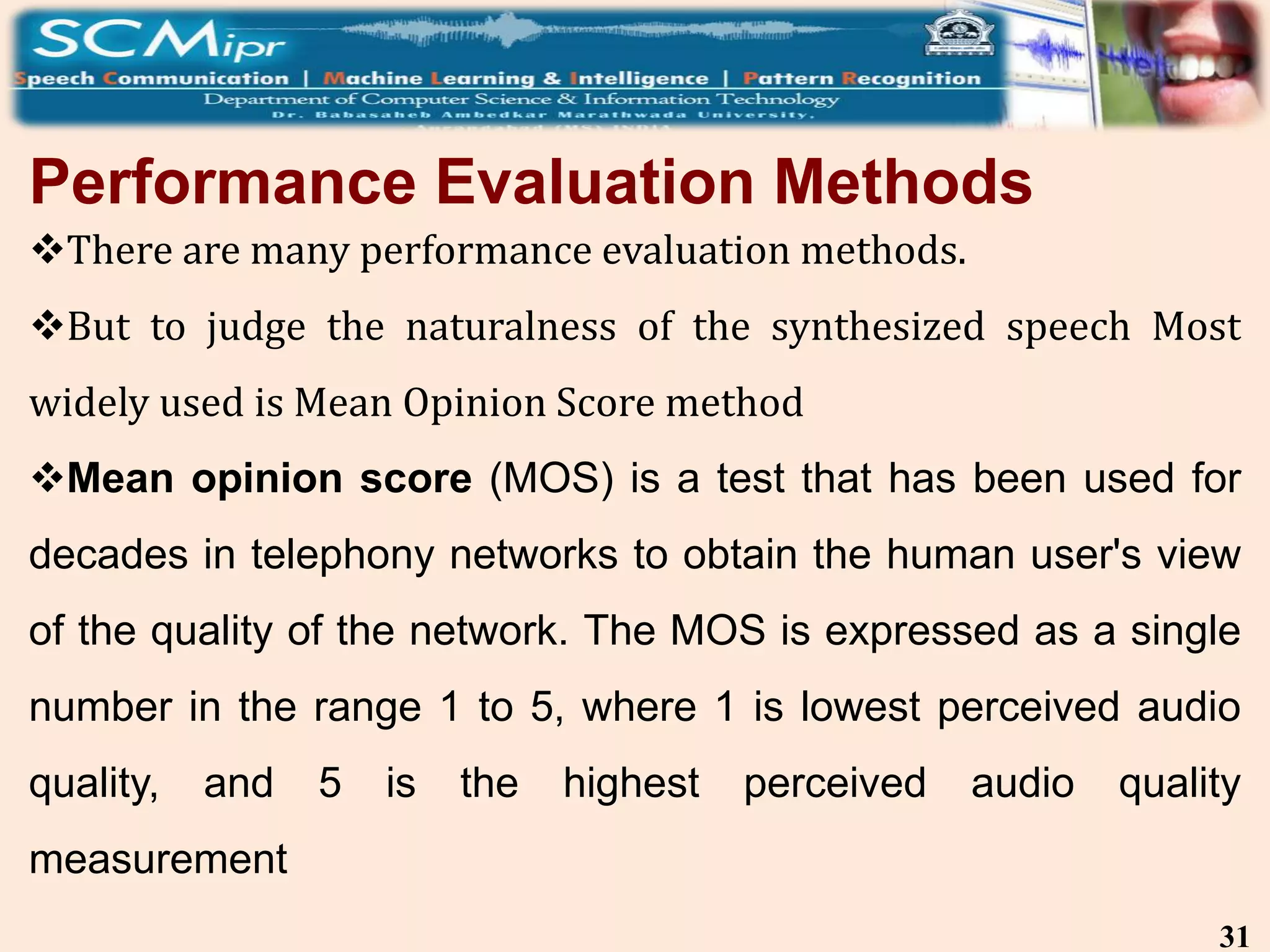 Text To Speech Synthesis System For Marathi Language Using Concatenation Technique Ppt