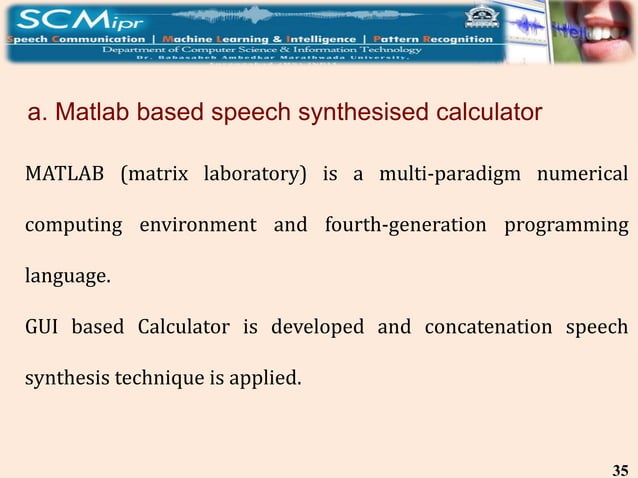 Text To Speech Synthesis System For Marathi Language Using Concatenation Technique Ppt