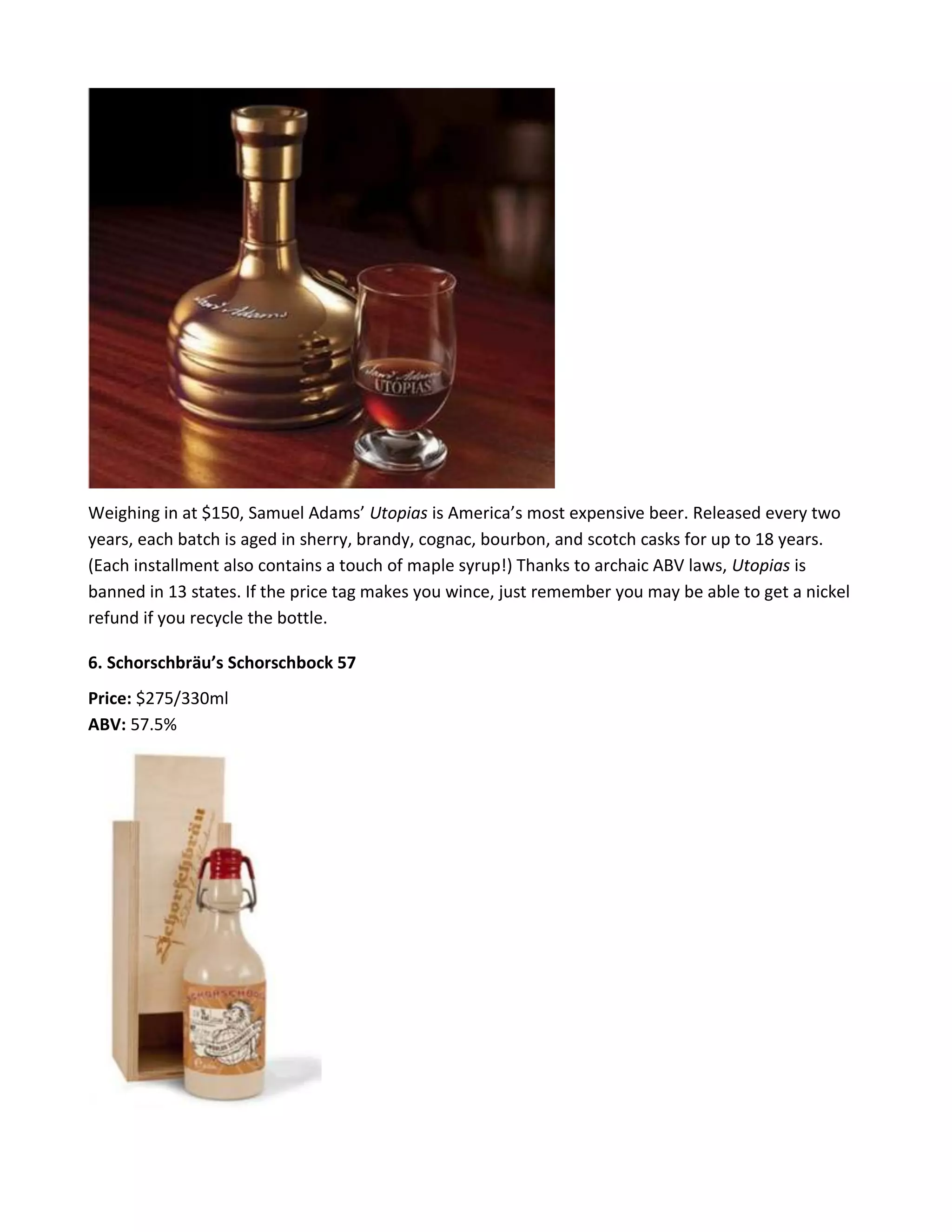 10 of the world’s most expensive beers | DOCX