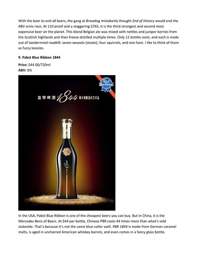 10 of the world’s most expensive beers | PDF