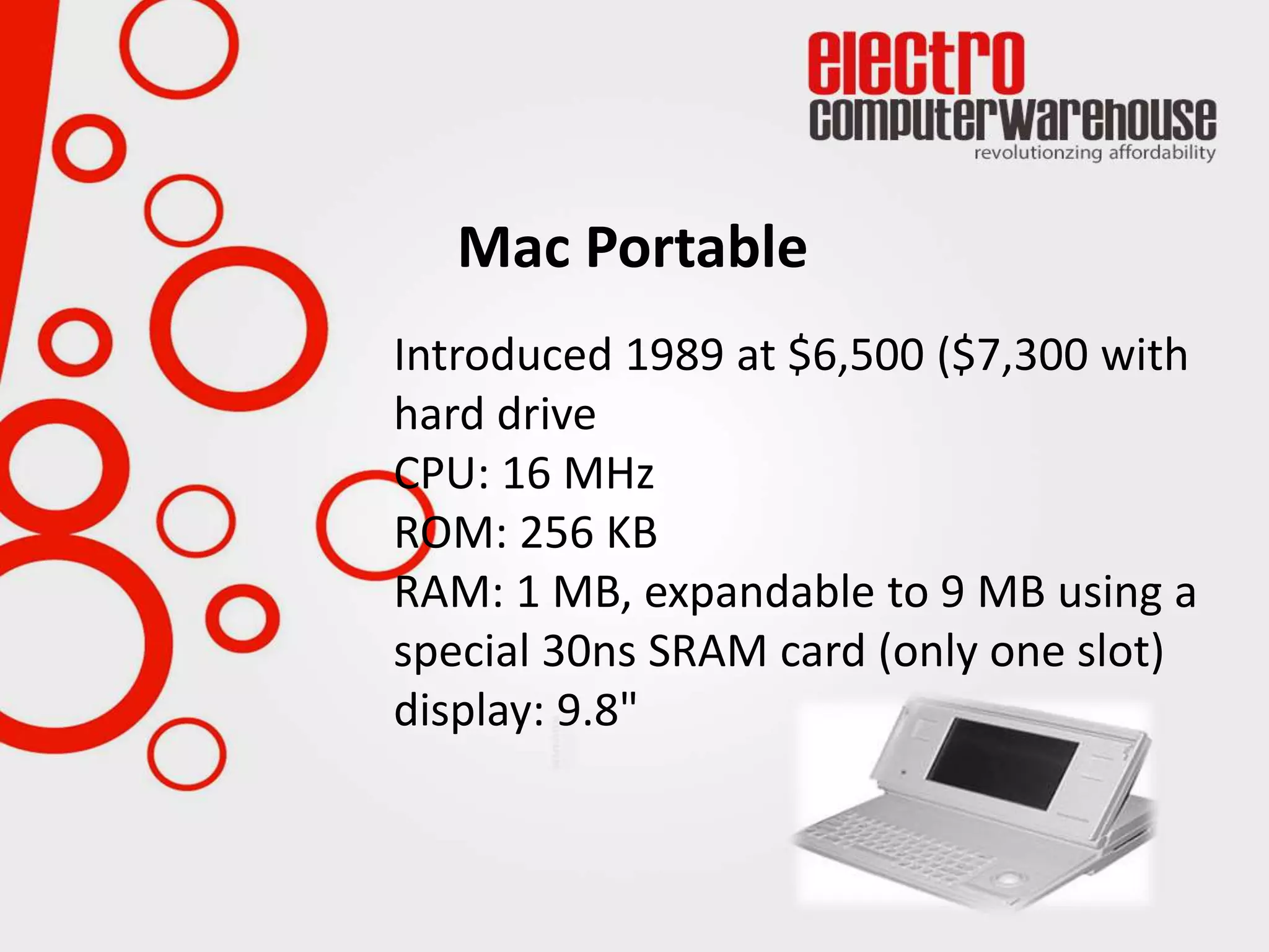 10 Old Laptops & Evolution | PPTX