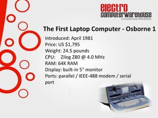 10 Old Laptops & Evolution | PPT