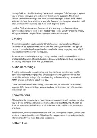 10 OnlyFans Content Ideas That Will Keep Your Fans Engaged.docx