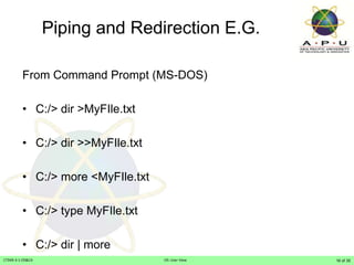 10_Operating Sytems-User View.ppt | Operating Systems | Computer Software and Applications