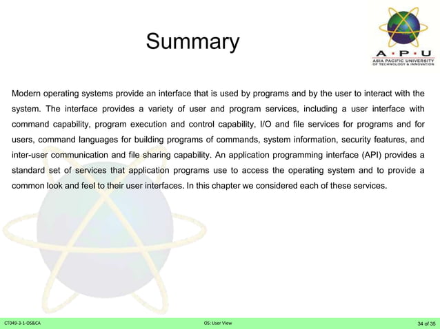 10_Operating Sytems-User View.ppt