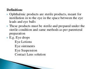 10 opthalmic product | PPTX