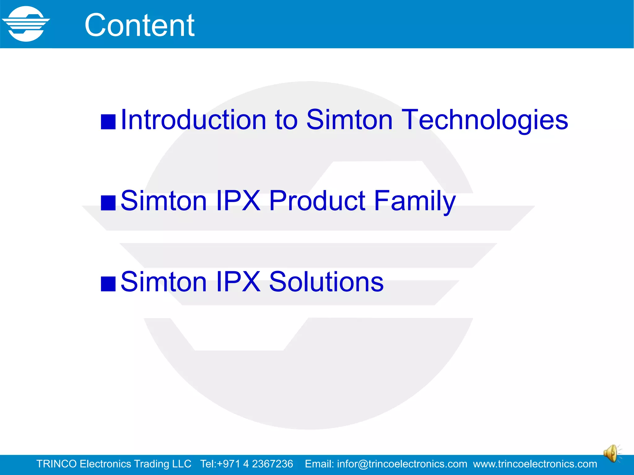 Simton IP PBX_ Trinco Electronics | PPTX
