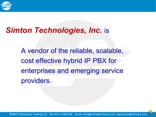 Simton IP PBX_ Trinco Electronics | PPTX