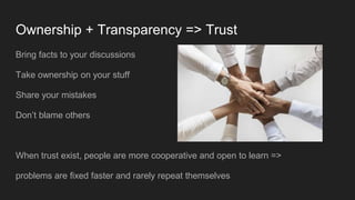 Creating a Culture of Ownership and Trust with Visibility and ...
