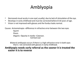 paediatric ophthalmology and strabismus | PPT
