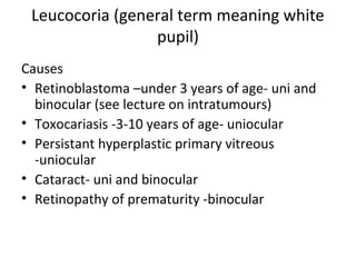 paediatric ophthalmology and strabismus | PPT