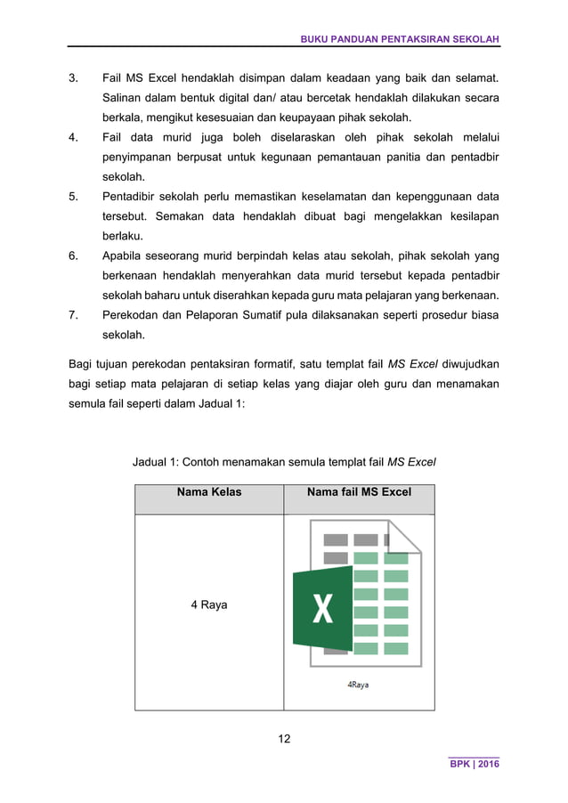 10 panduan pelaksanaan pentaksiran sekolah | PDF
