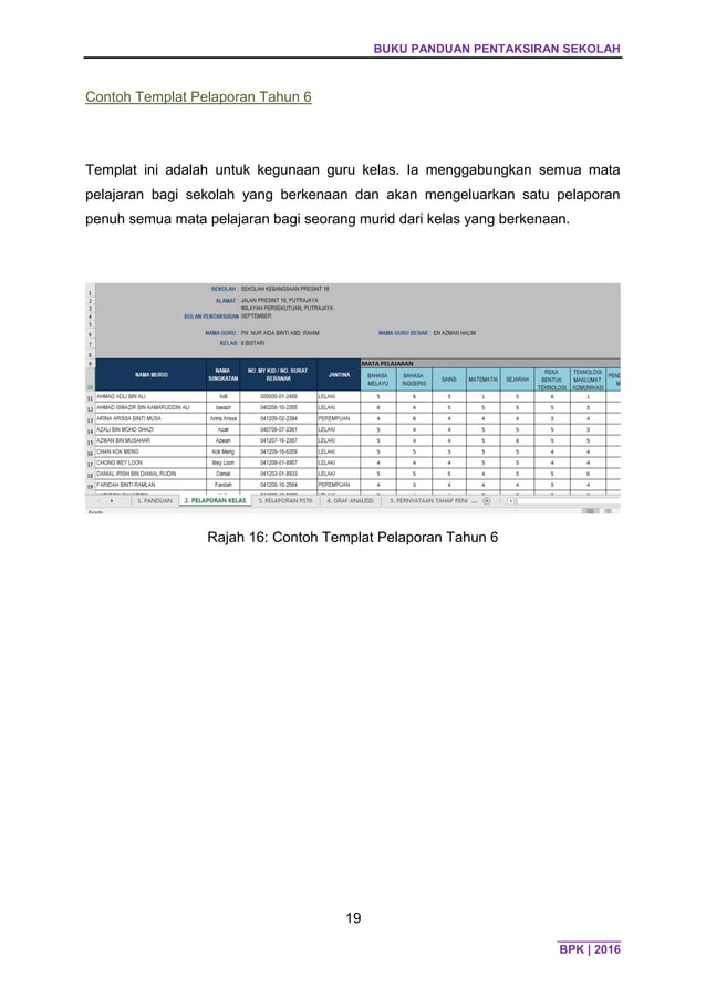10 panduan pelaksanaan pentaksiran sekolah | PDF