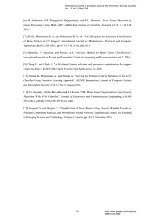 A Hybrid Approach for Classification of MRI Brain Tumors Using Genetic Algorithm, K-Nearest ...