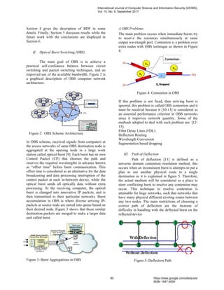 Contention Resolution Technique based on Packet Switching in Optical Burst Switched Networks | PDF