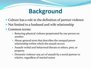 10 partner violence | PPTX