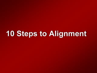 10 Steps to Organizational Alignment | PDF | Christianity | Religion ...