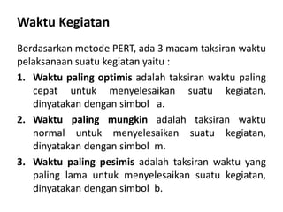 10 penjadwalan dengan metode pert | PPTX
