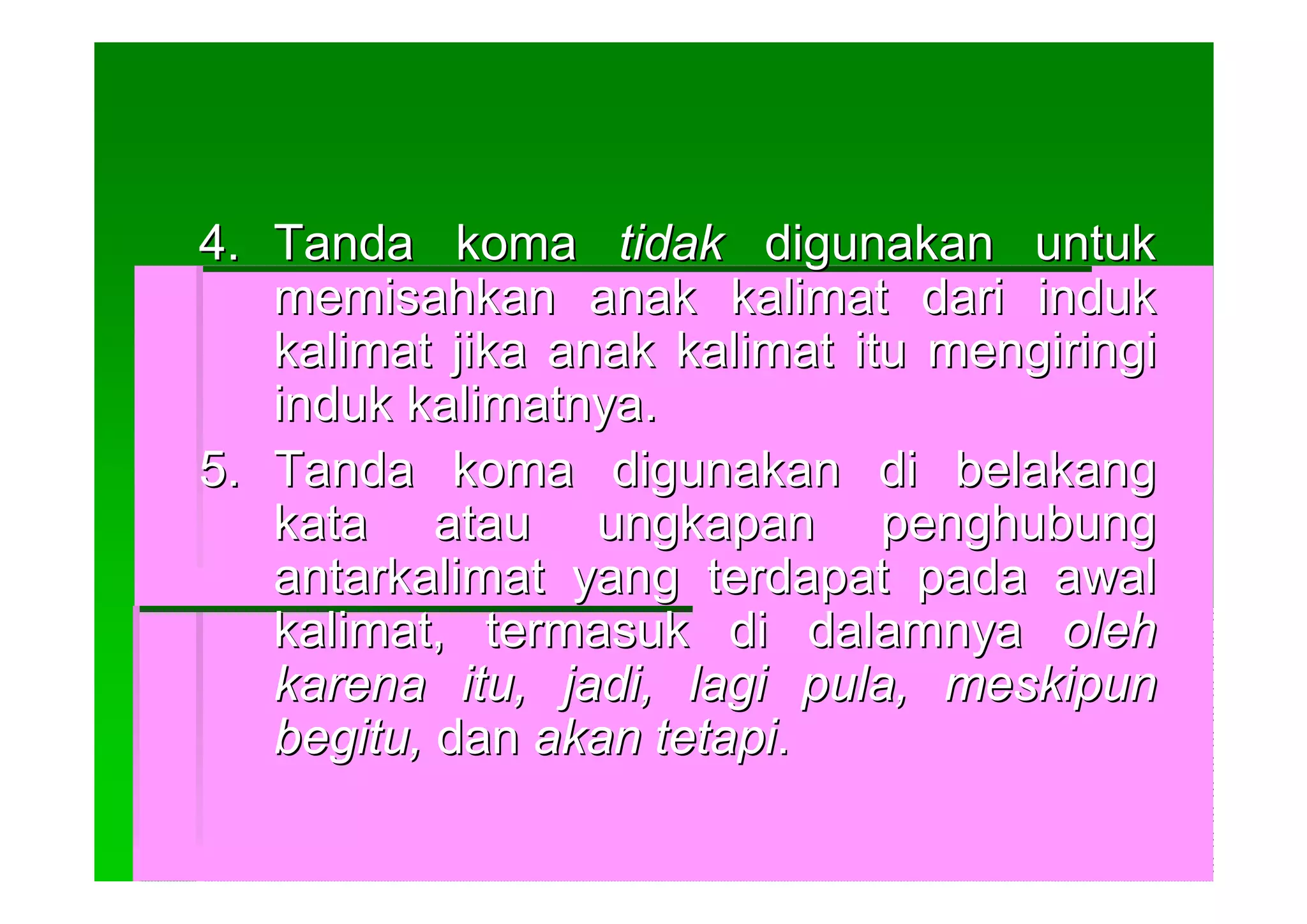 10 penggunaan tanda baca | PPT