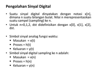 10 pengolahan sinyal diskrit | PDF
