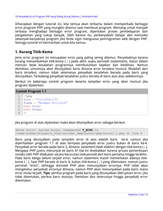 10 penyebab error_program_php_yang_paling_sering_ditemui_achmatim.net