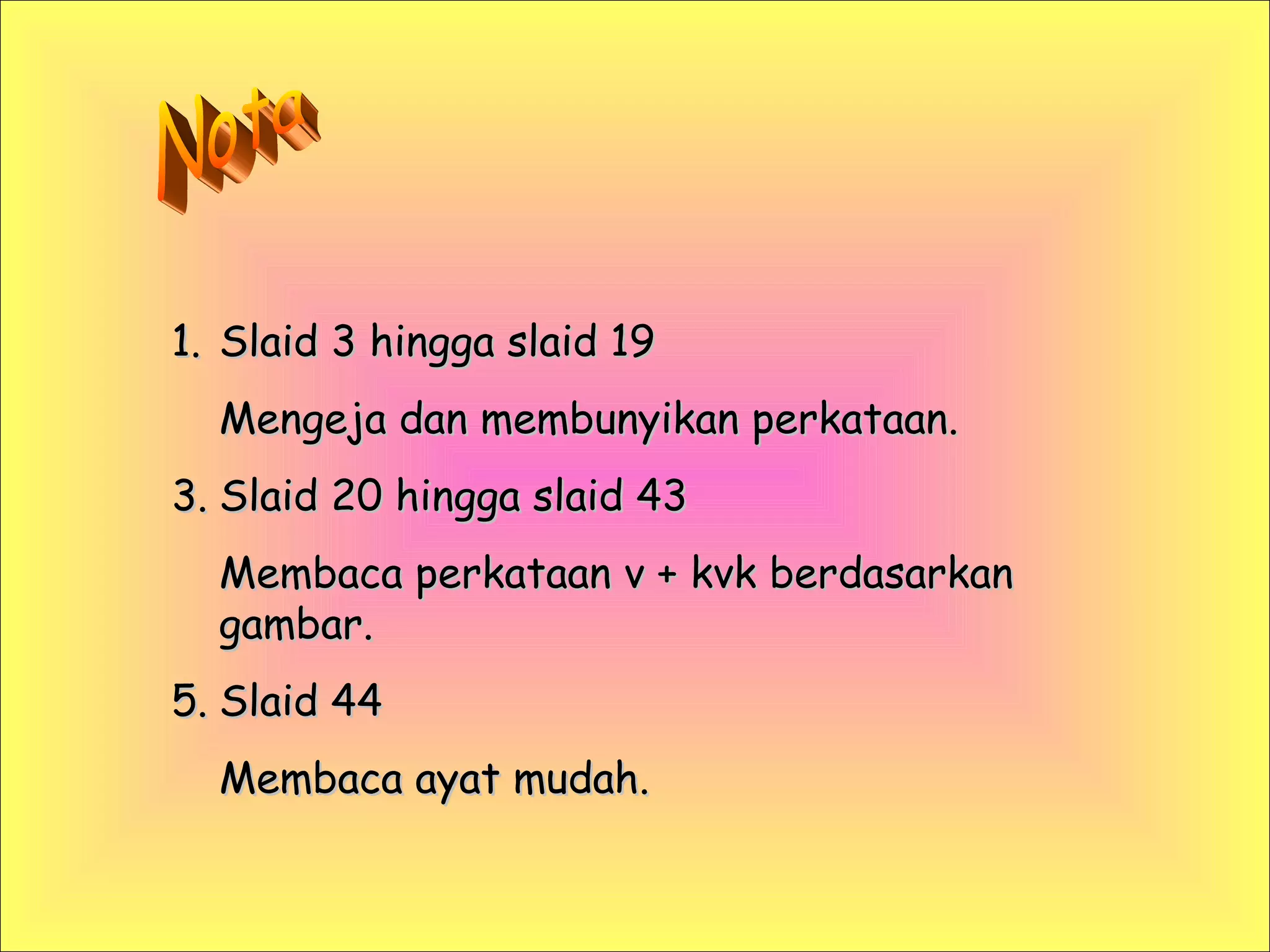 10 perkataan v kvk | PPT