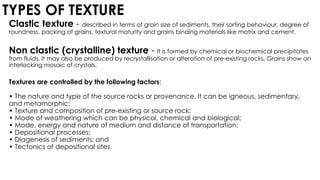 Petrology for sedimentary types of rocks petrology | PPTX