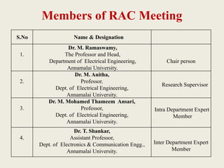 10 Ph D RAC Meeting Presentation of Roll No.1934110113-KSVV Prasada Rao ...