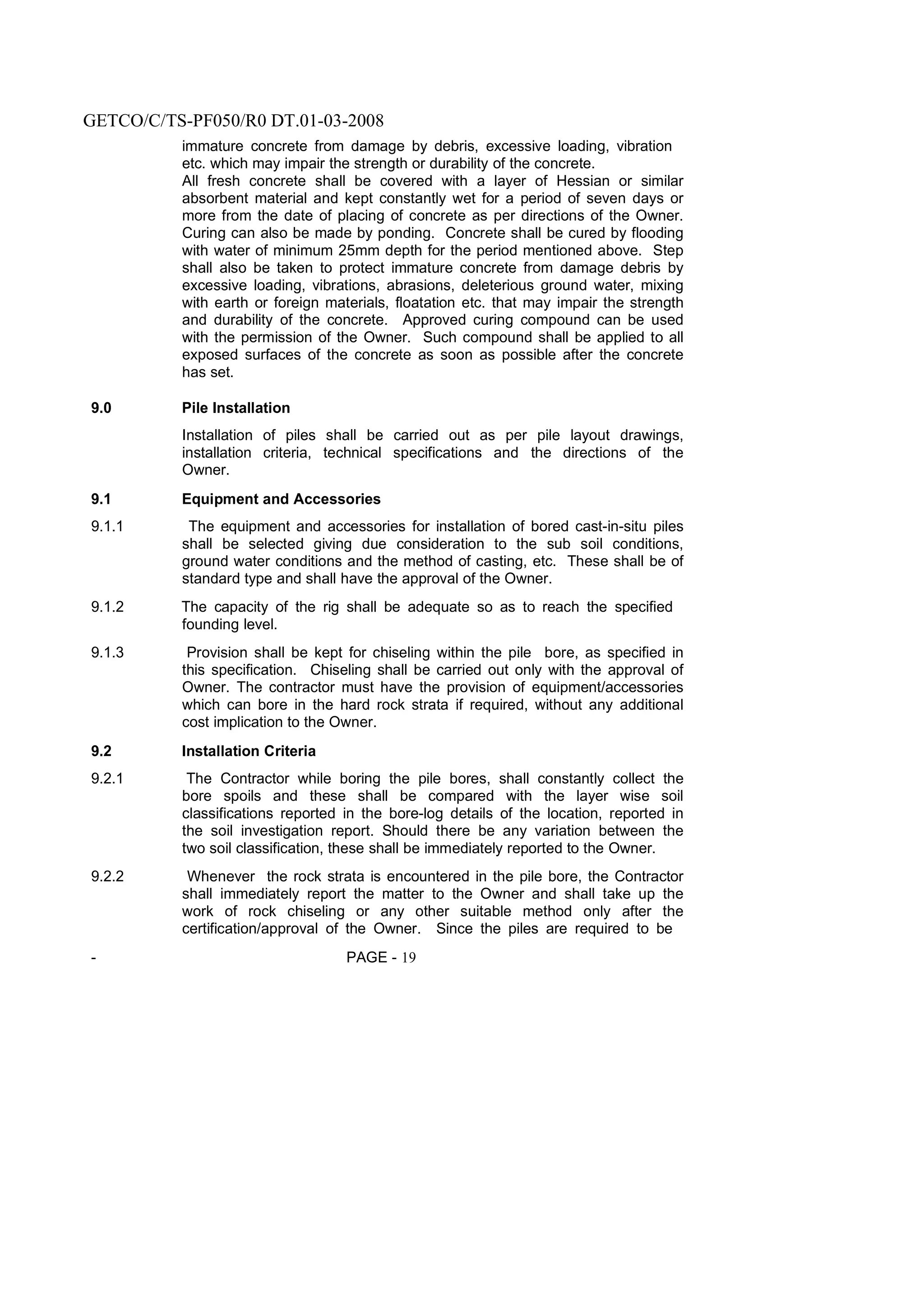 10 pile foundation_specification | PDF