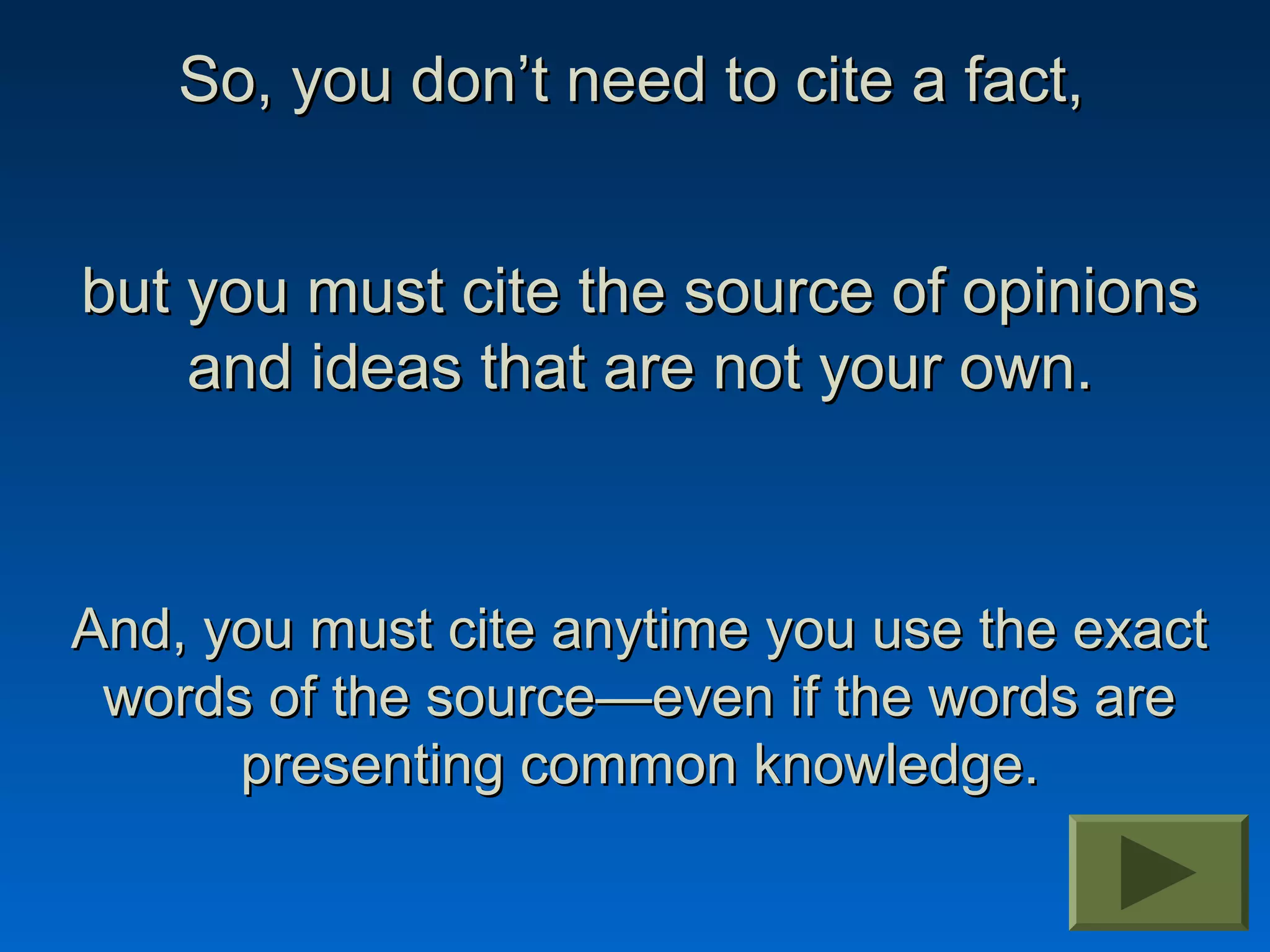 10 plagiarism tutorial2012 | PPT | Homework and Study | Education