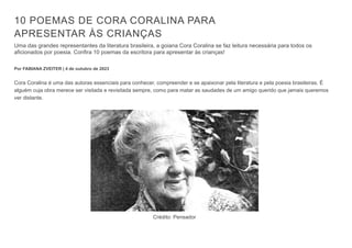10 poemas de Cora Coralina para apresentar às crianças.pdf