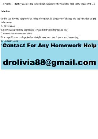 10 Points 1. Identify each of the the contour signatures shown on the.pdf