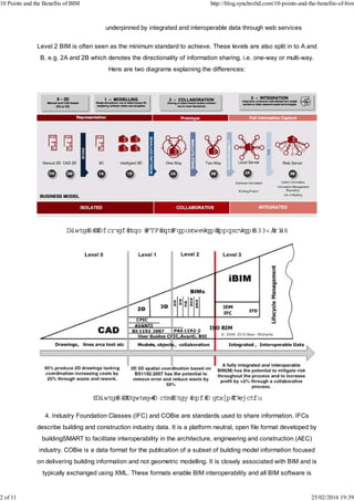 10 points and the benefits of bim | PDF