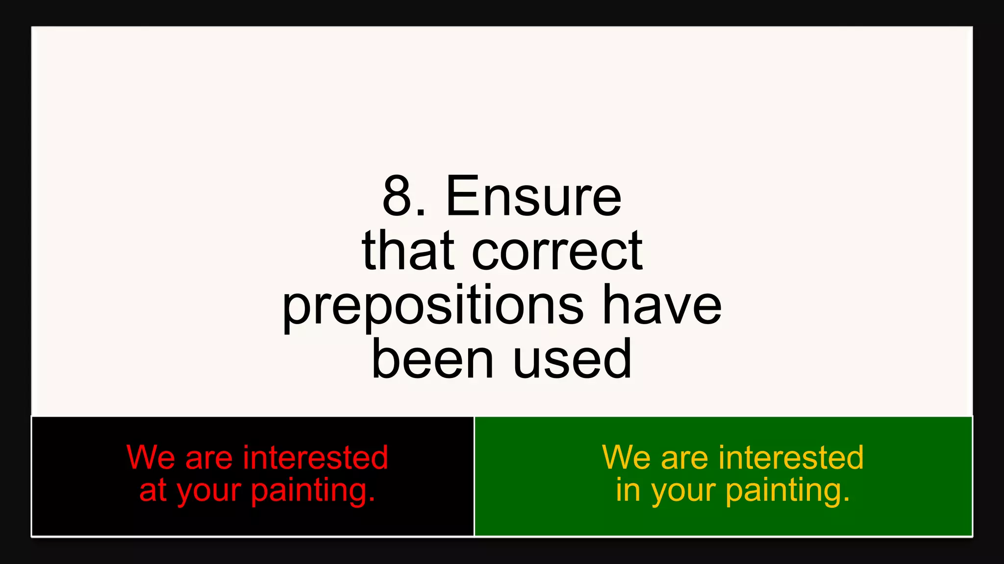 10 points grammar check list | PPTX | Workshops and Classes | Hobbies ...