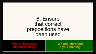 10 points grammar check list | PPTX