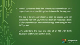 10 Points to Check Before you Hire Dedicated ASP Dot NET MVC Developer.pptx