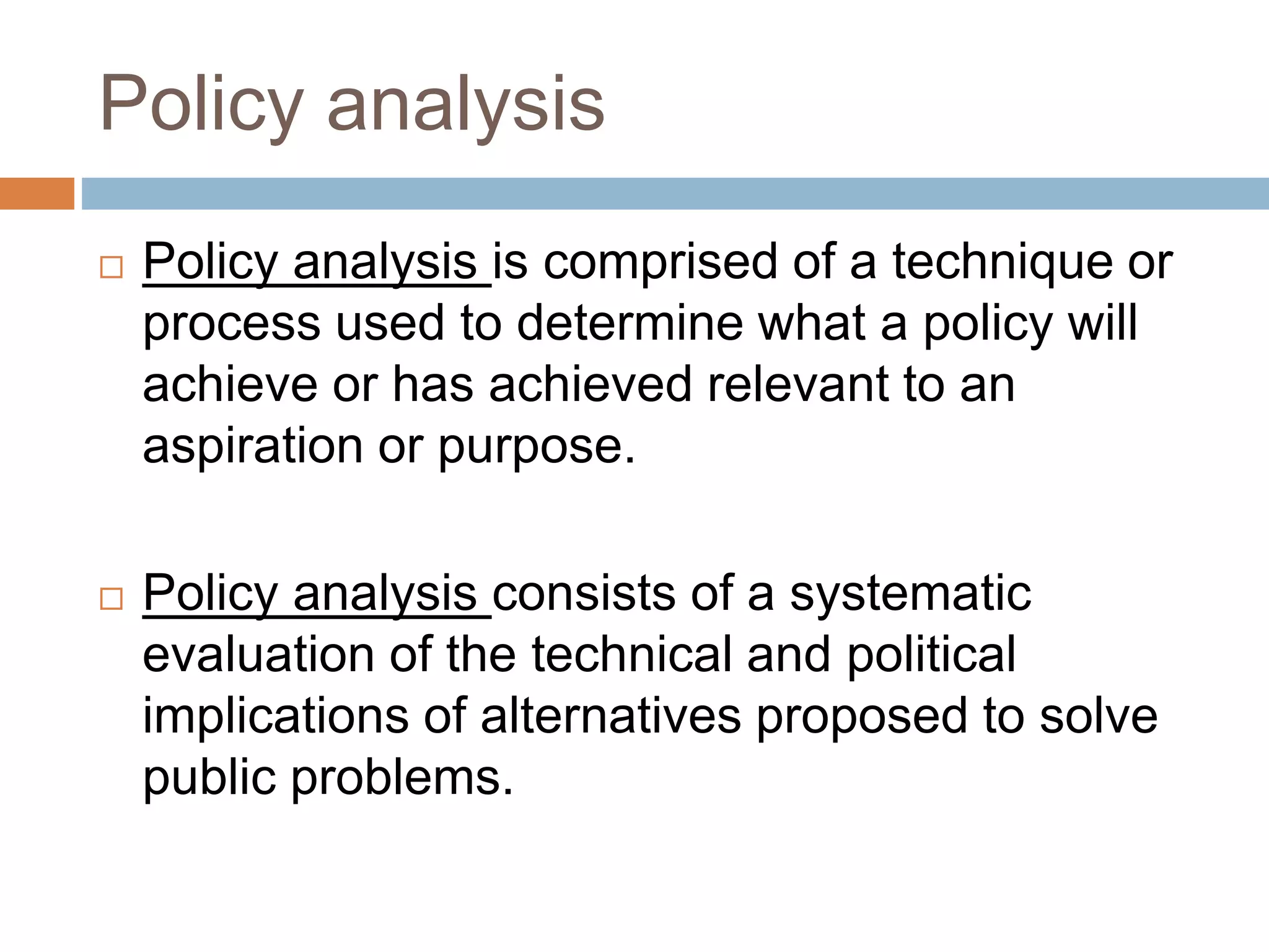 policy analysis | PPTX