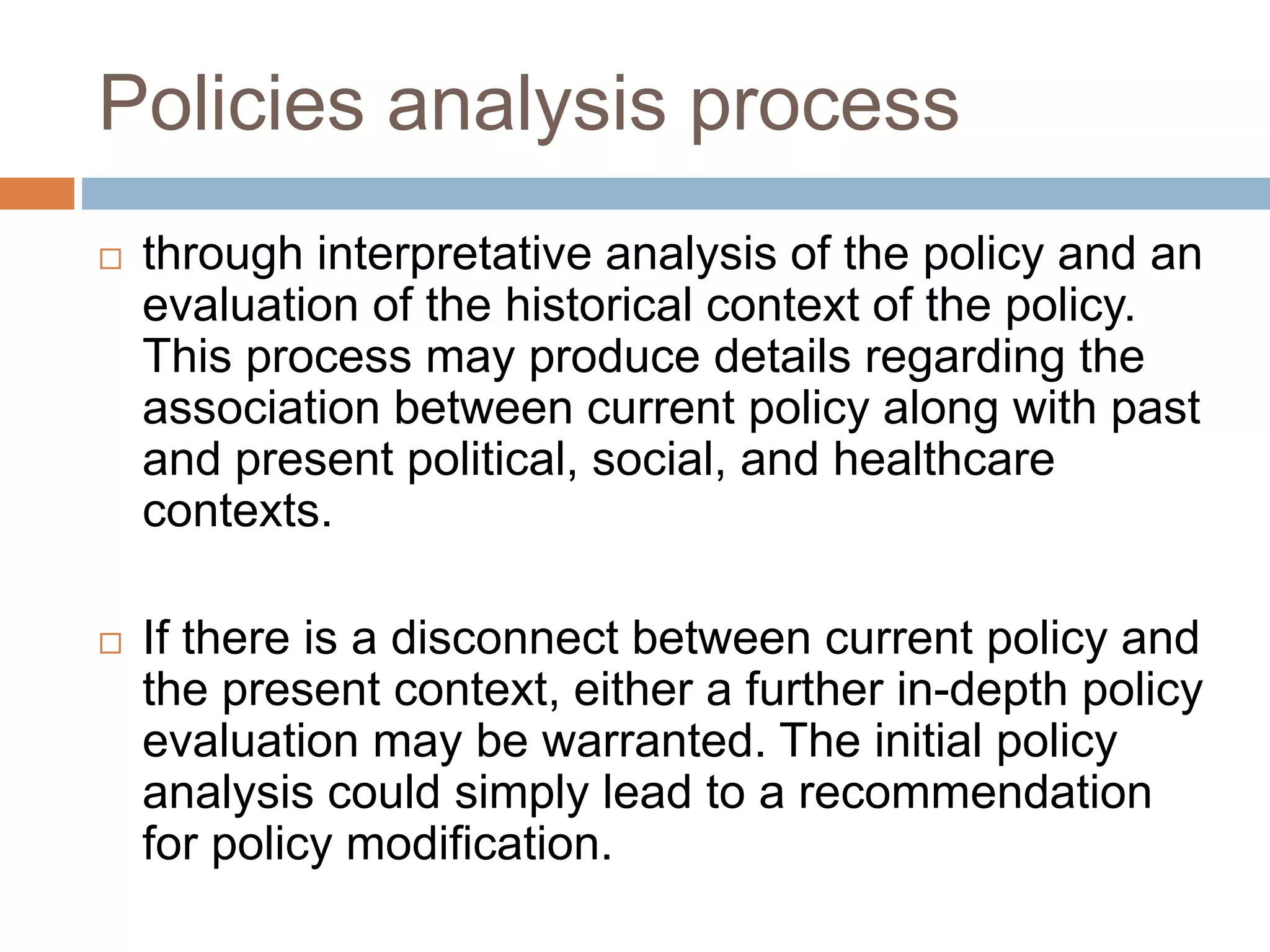 policy analysis | PPTX