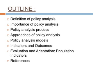 policy analysis | PPTX