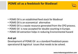 POME-Sustainable-Renewable-Energy-Feedstock | PDF