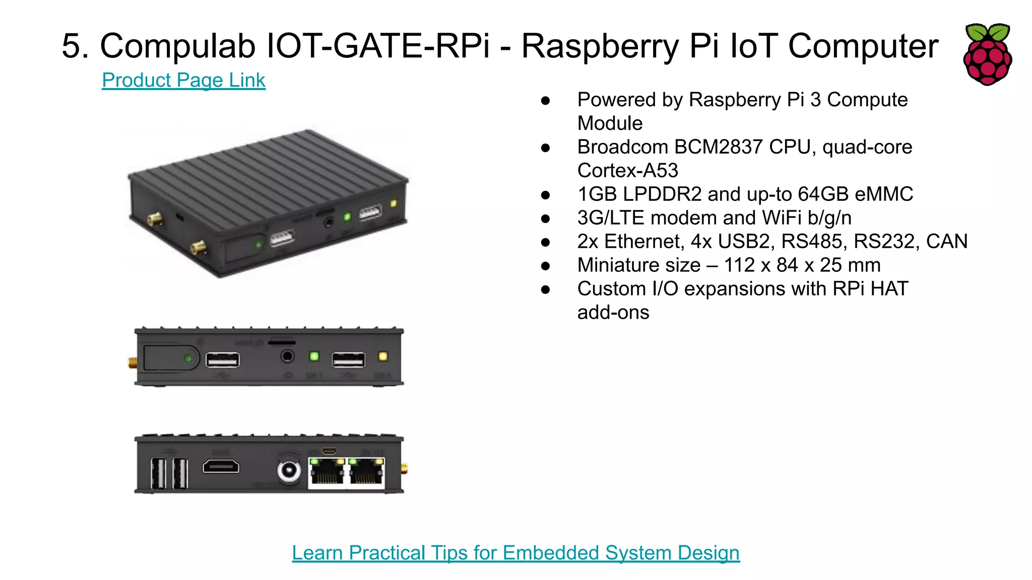 10 Popular Commercial Products Using Raspberry Pi Compute Module Pdf Computing Technology