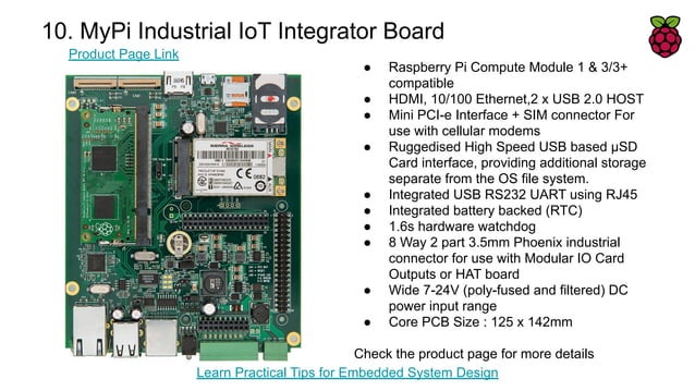 10 Popular Commercial Products Using Raspberry Pi Compute Module Ppt